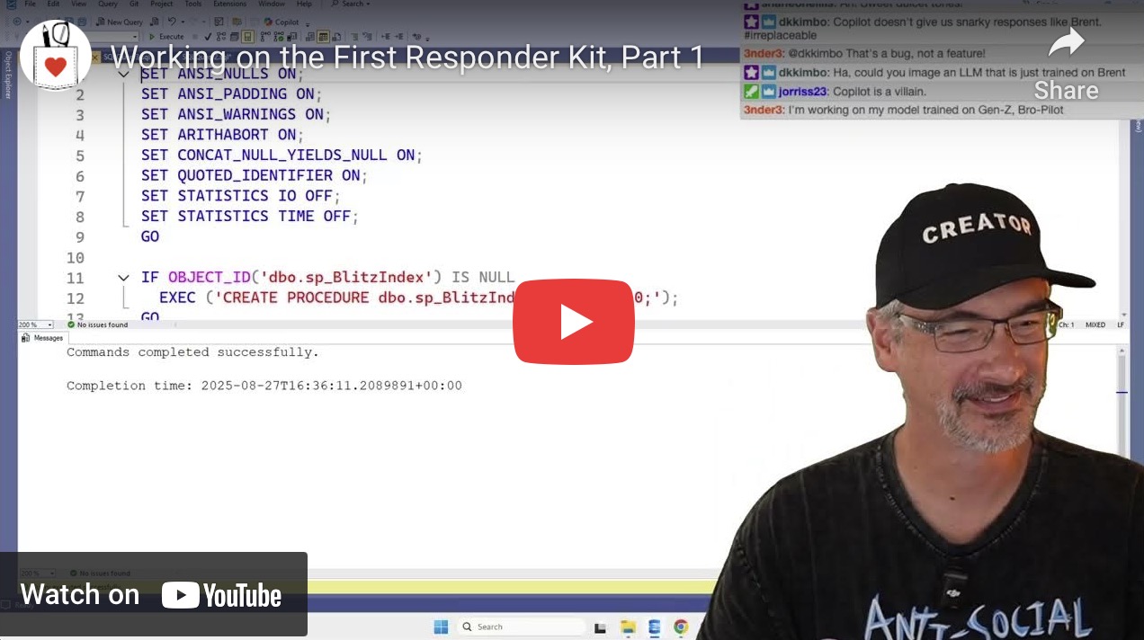 First Responder Kit Archives - Brent Ozar Unlimited®